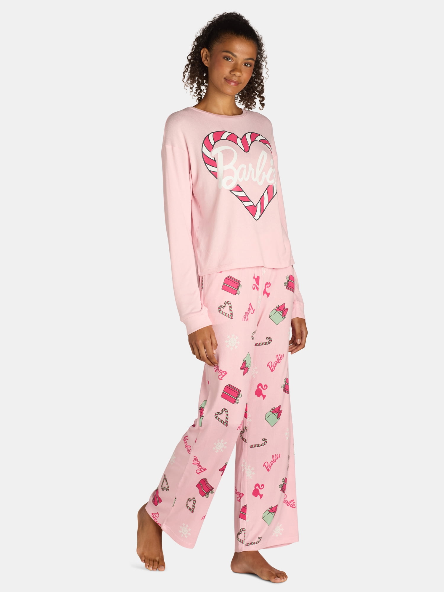 Grayson Social Barbie Junior's Sleep Tee and Pants Set, Sizes S-3X ...