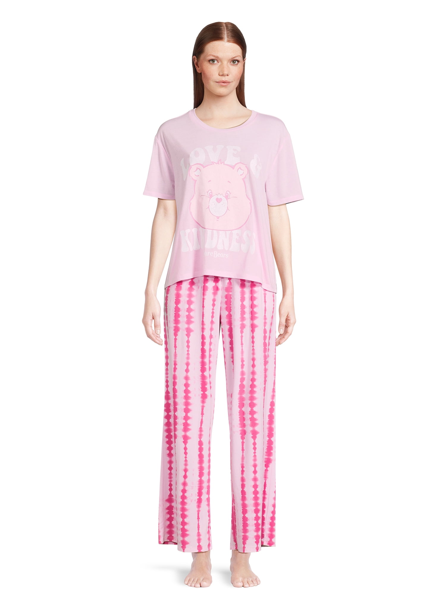 Grayson Social Junior's Care Bears Sleep Tee and Pant Pajama Set, 2 ...