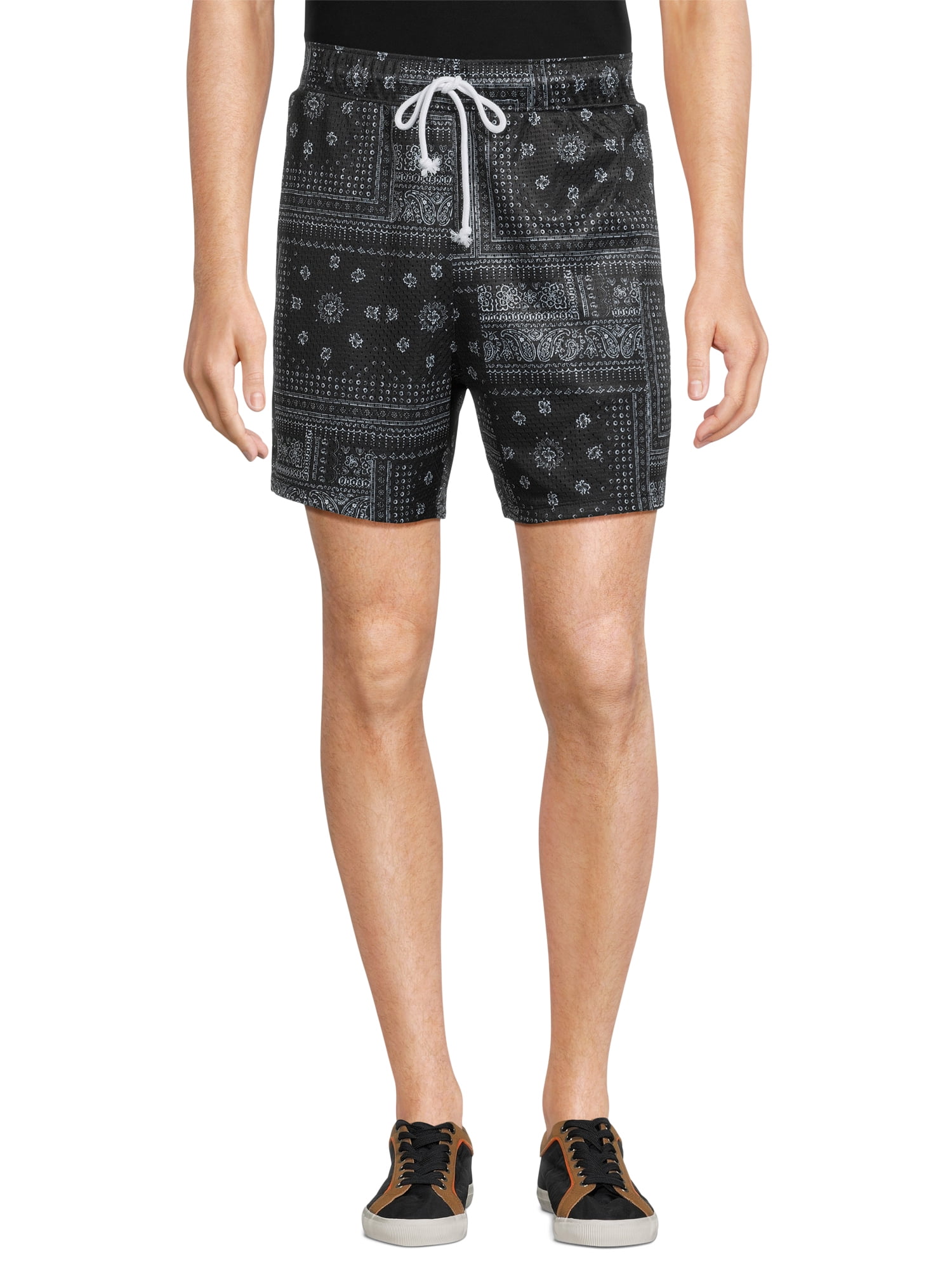 Grayson Social men's Bandana Print Mesh Shorts - Walmart.com