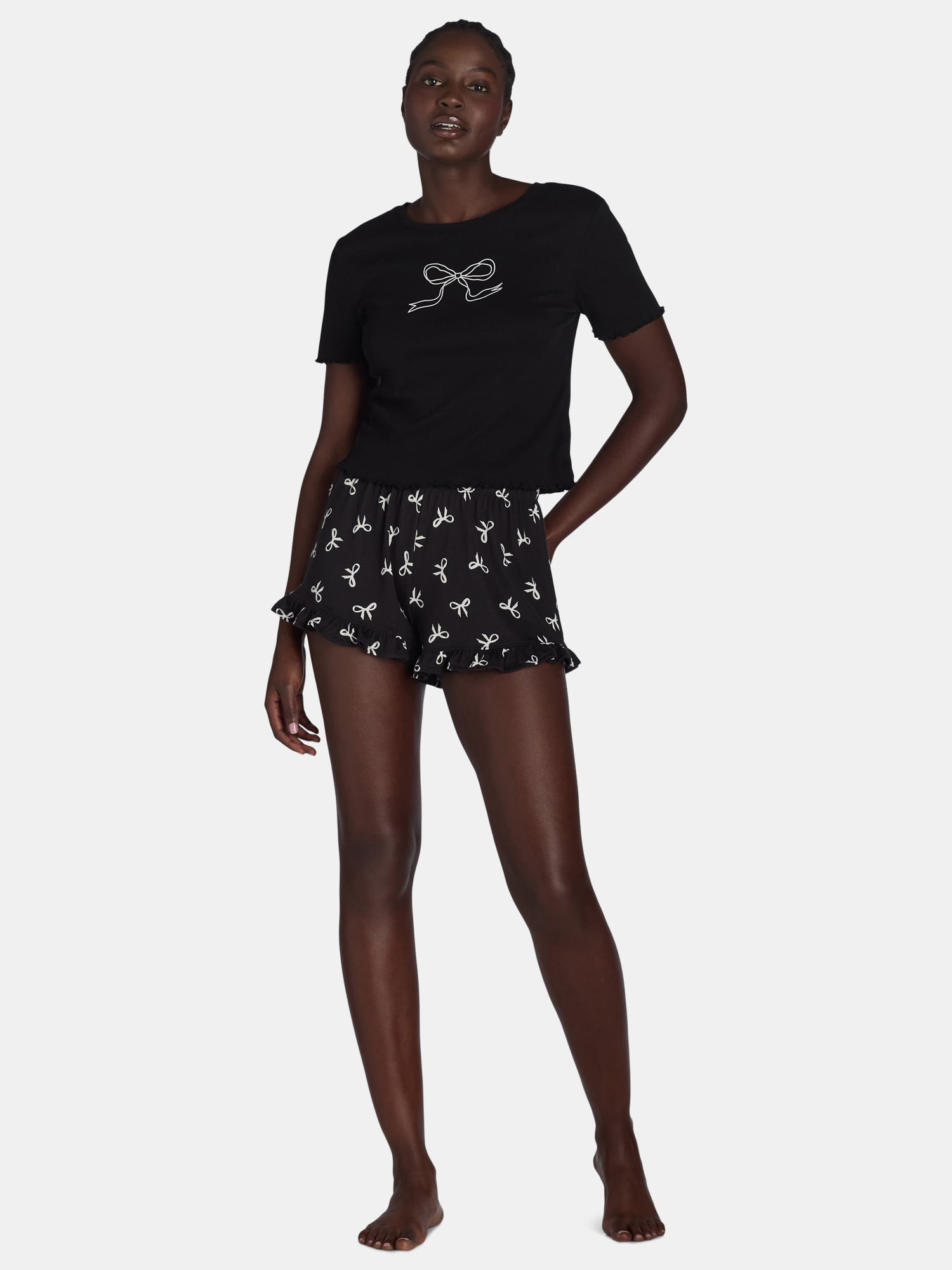 Grayson Social Women’s Sleep Tee and Shorts Set, 2-Piece, Sizes S-3X ...