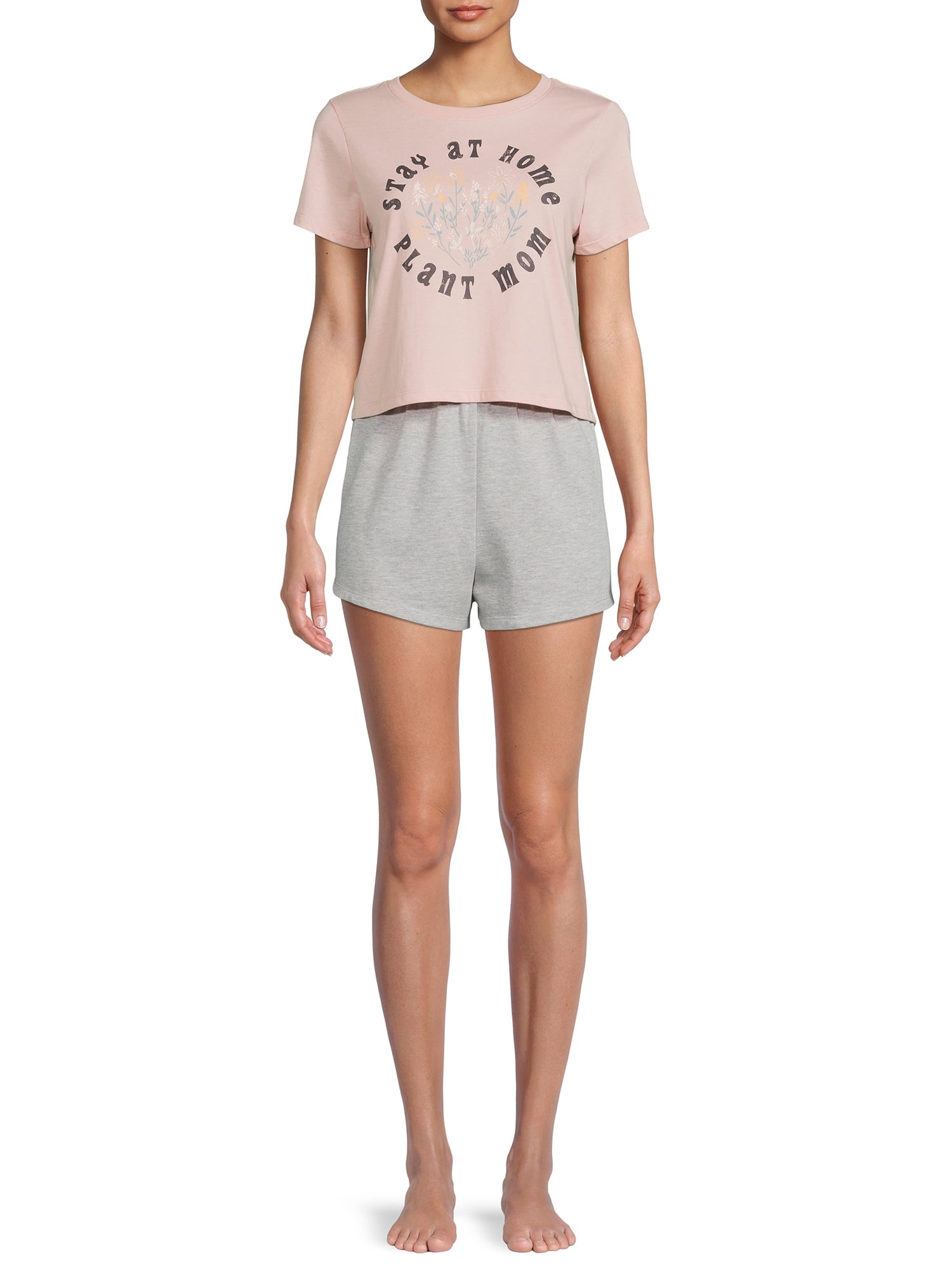 Grayson Social women's Plus Sleep Set - Pullover & Shorts - Walmart.com