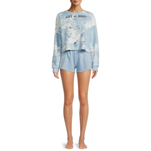 Grayson Social Women's and Women's Plus Size Graphic Sleep Pullover and ...