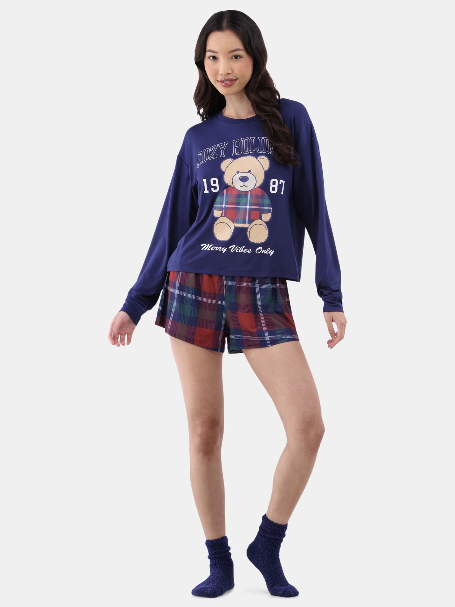 Grayson Social Women’s and Women’s Plus Sleep Tee, Shorts and Socks ...