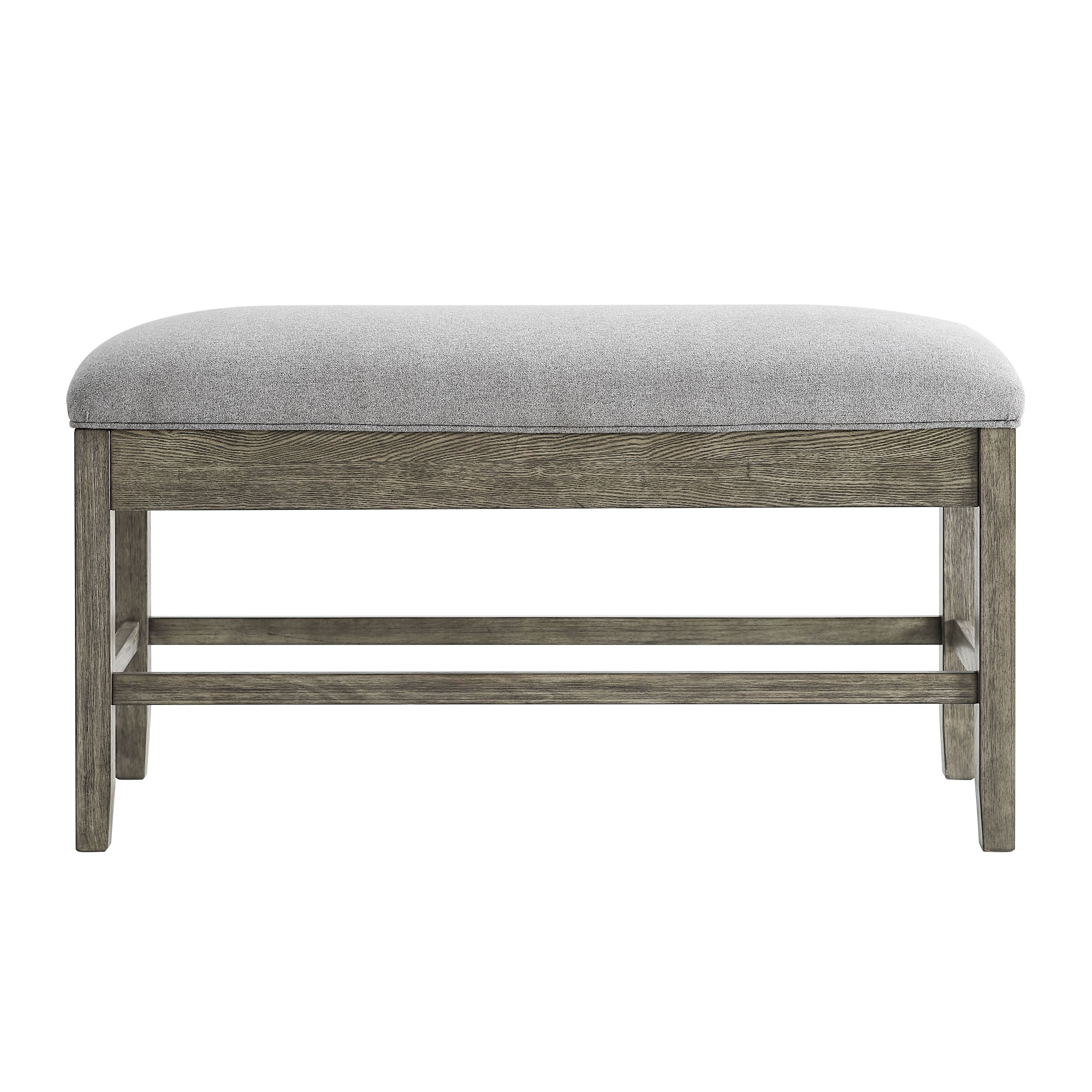 Grayson Storage Counter Bench - Dark Gray - Rustic Farmhouse Style ...