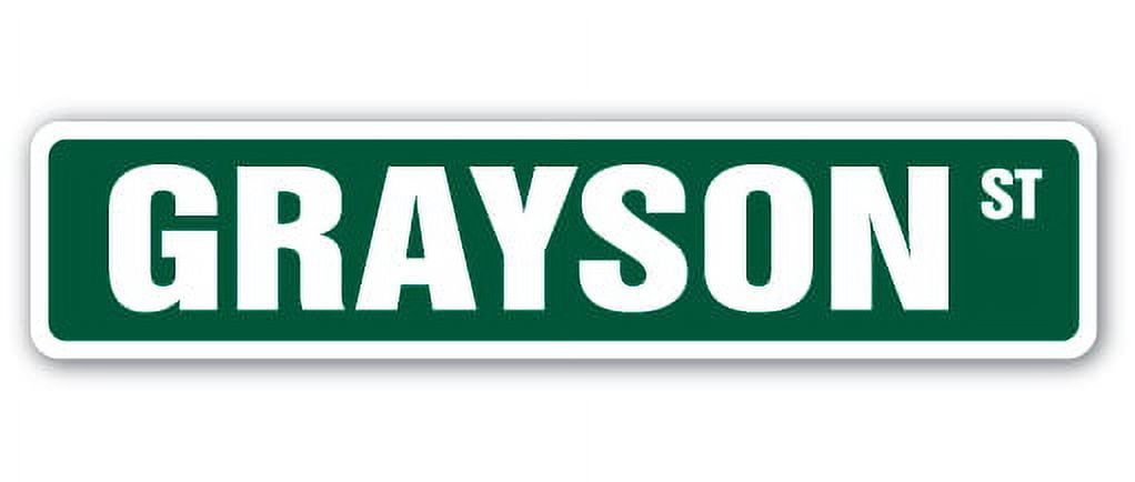 Grayson Street [3 Pack] of Vinyl Decal Stickers | 1.5" X 7" | Indoor ...