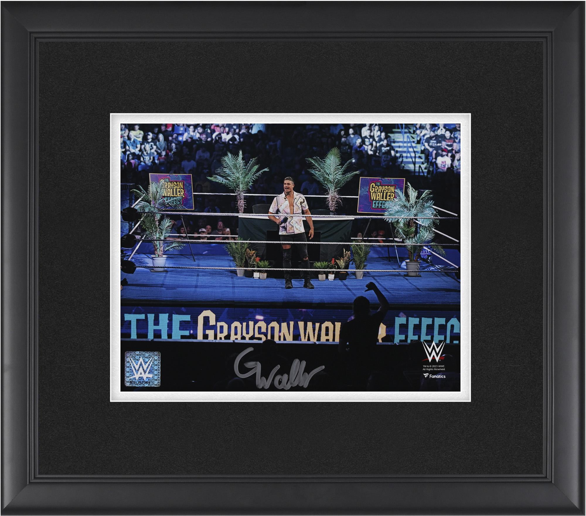 Grayson Waller WWE Framed Autographed 8" x 10" The Grayson Waller ...