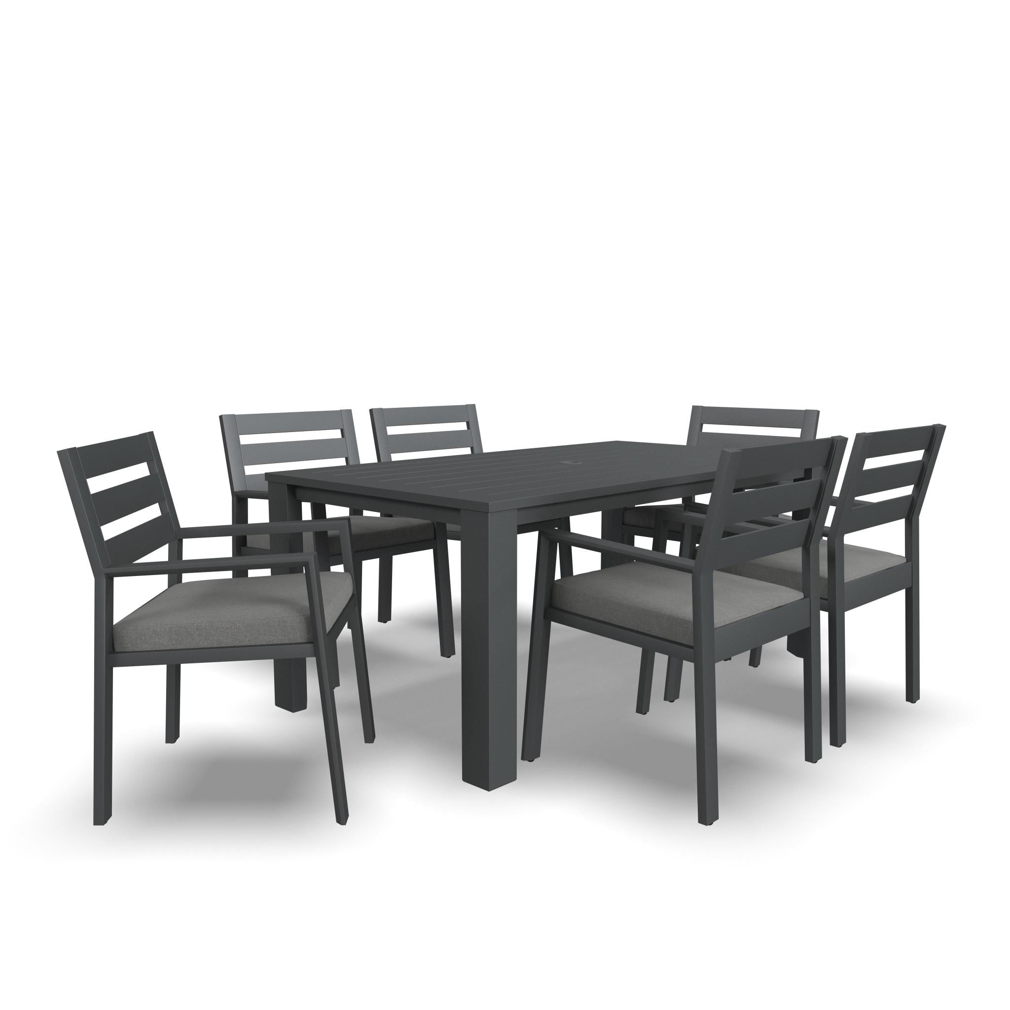 Homestyles Grayton Outdoor 7-Piece Dining Set with Table and Six Chairs - Walmart.com