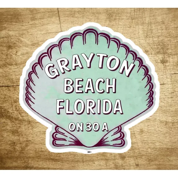 Grayton Beach Florida Sticker Decal Sticker A Emerald Coast A Phone ...