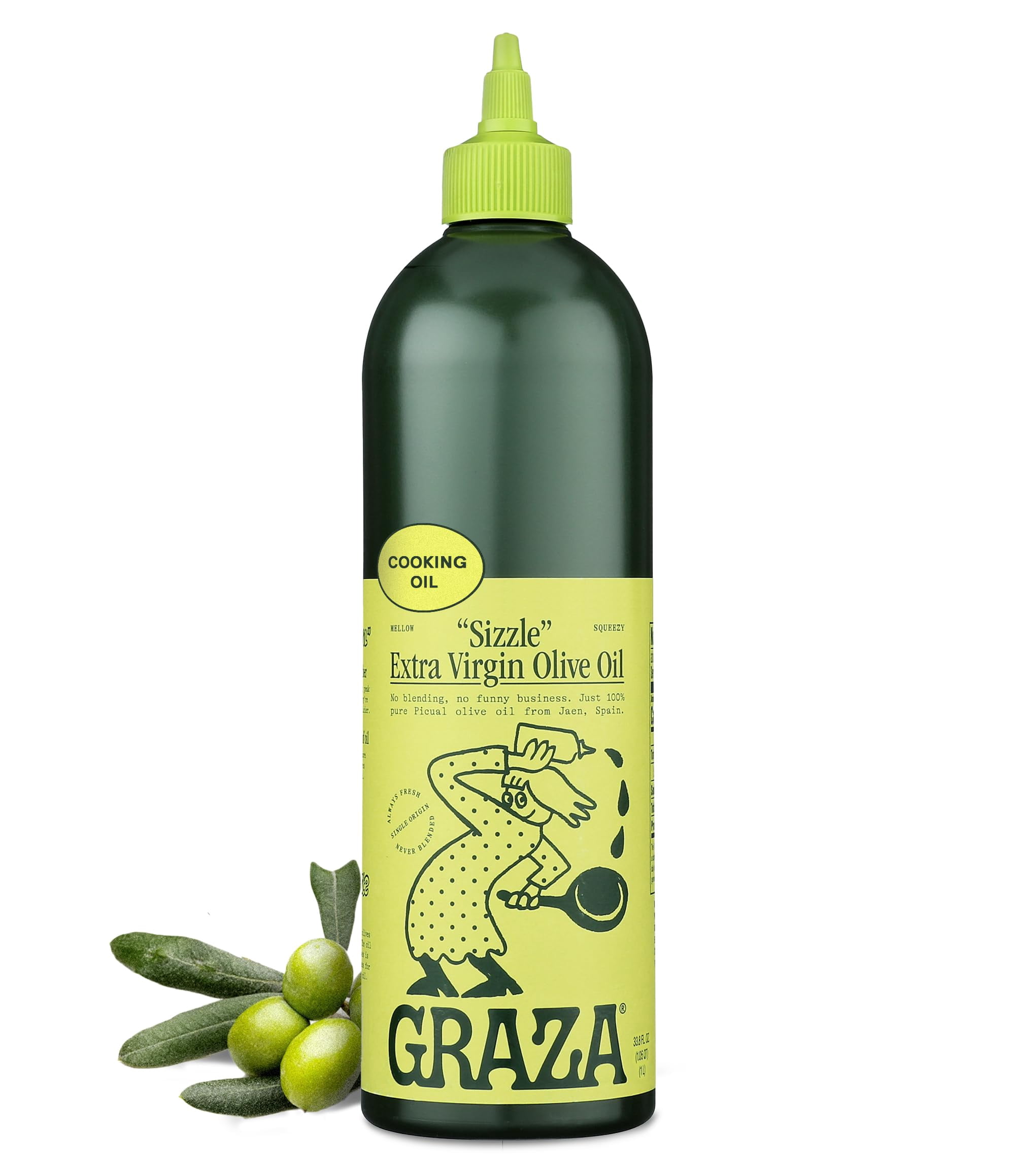 Graza Sizzle Extra Virgin DEF29 Olive Oil, Cooking Oil - High ...