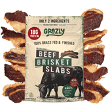 Grazly Beef Brisket Slab – Grass-Fed & Finished | Tender Beef Jerky ...