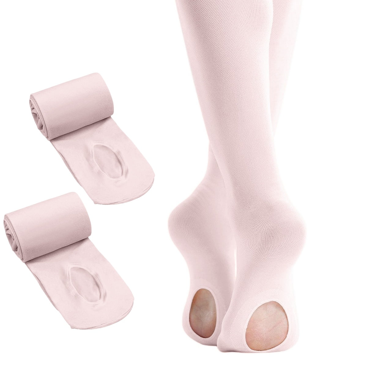 Grblisyd Girl's Ballet Dance Tights, Ultra Soft Convertible Footed ...