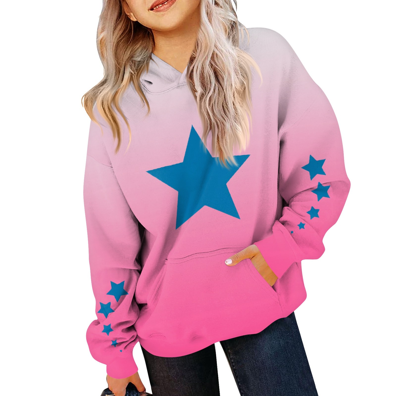 Grblisyd Girl's Cute Hoodies for Girls Youth Long Sleeve Gradient ...