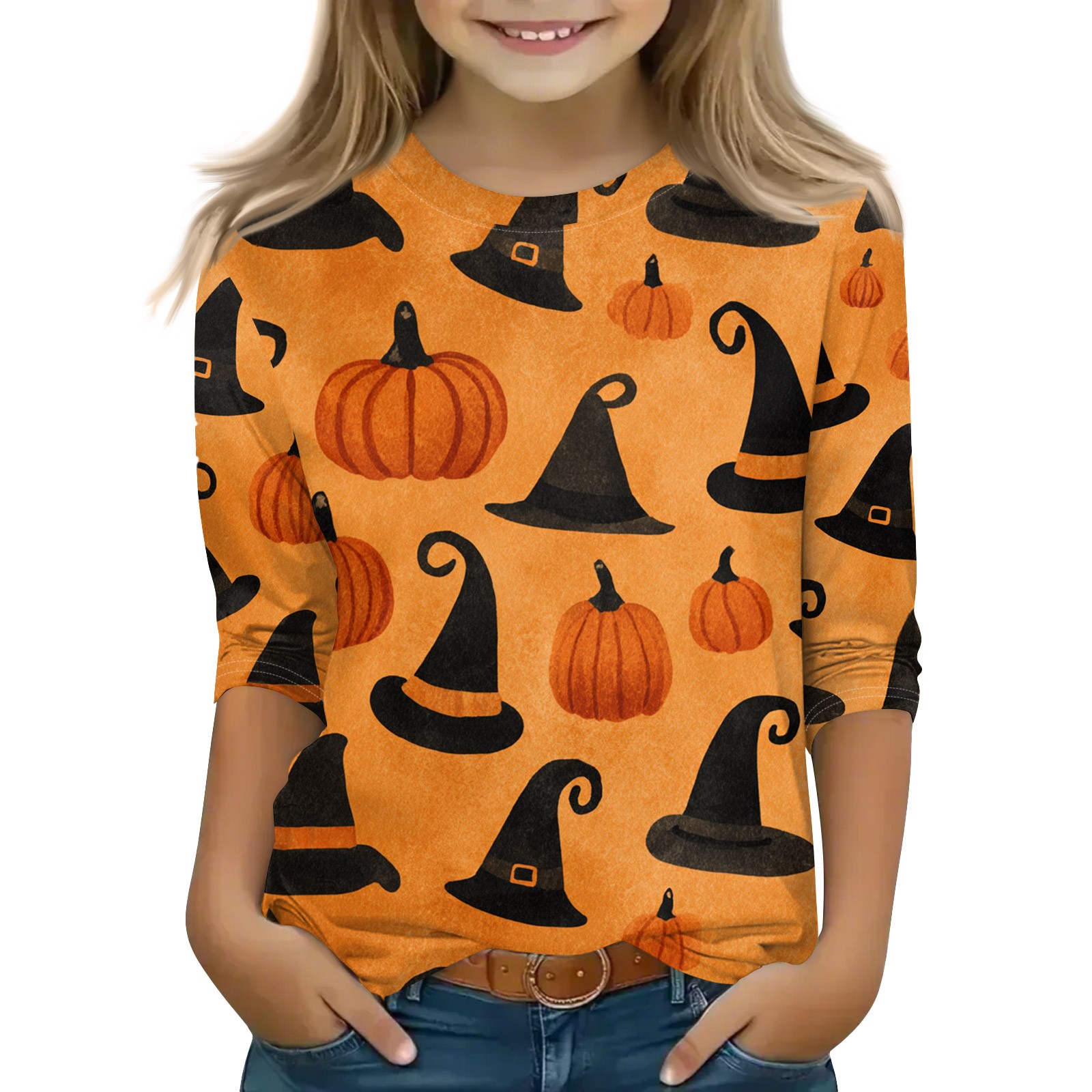Grblisyd Halloween Costumes for Girls Retro Halloweentown Ghost Pattern ...