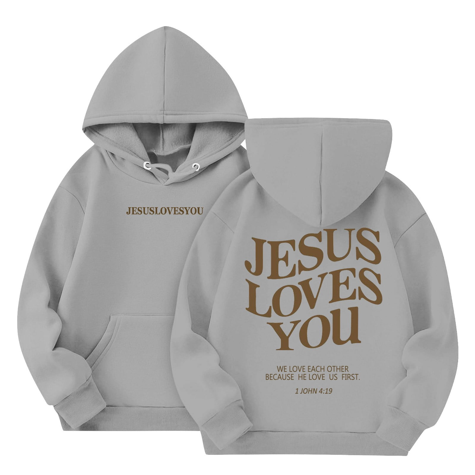 Grblisyd Jesus Hoodies for Girls Kids 10-12 Long Sleeve Jesus Loves You ...