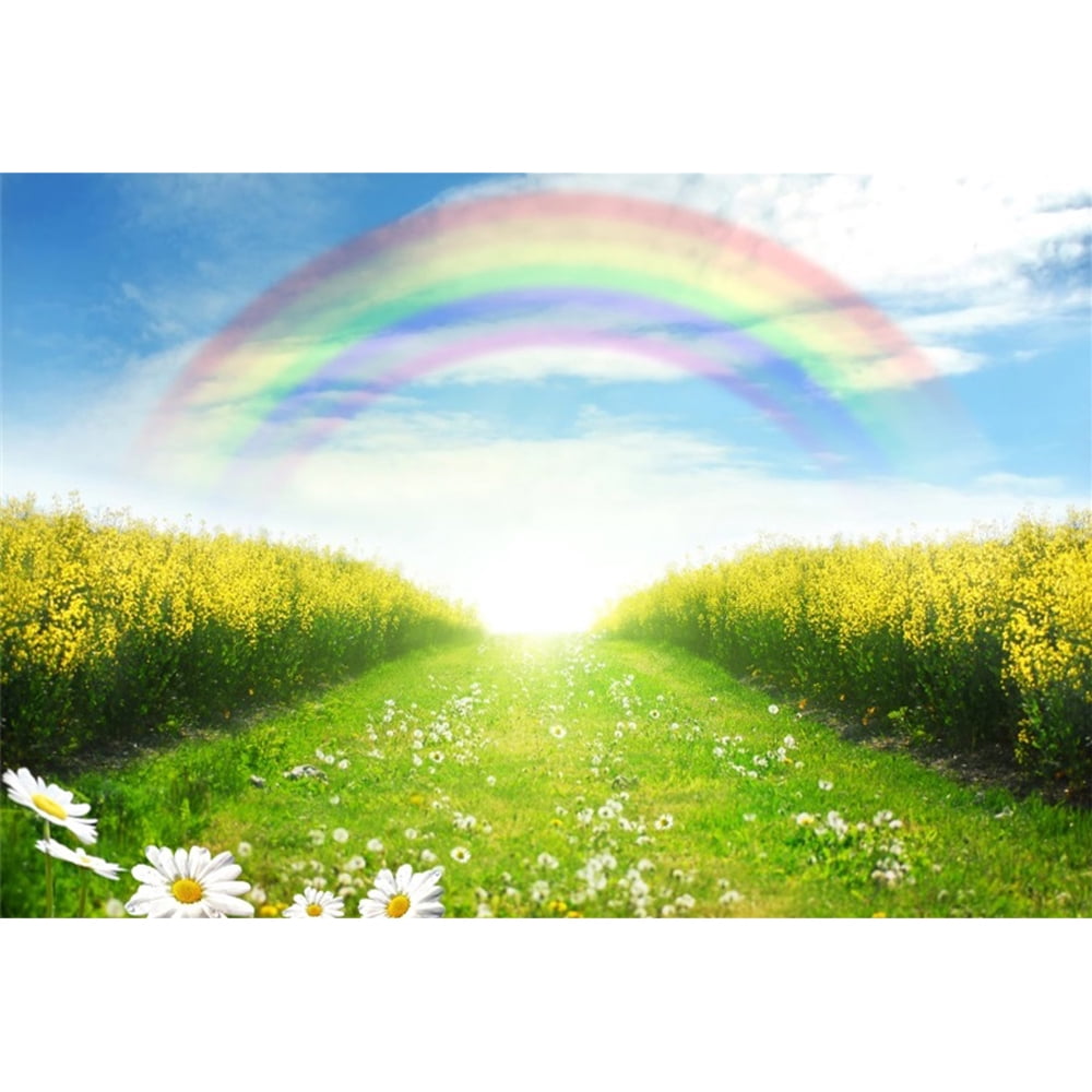 Gre Grass Lawn Blue Sky Cloudy Spring Natural Scic Photography ...