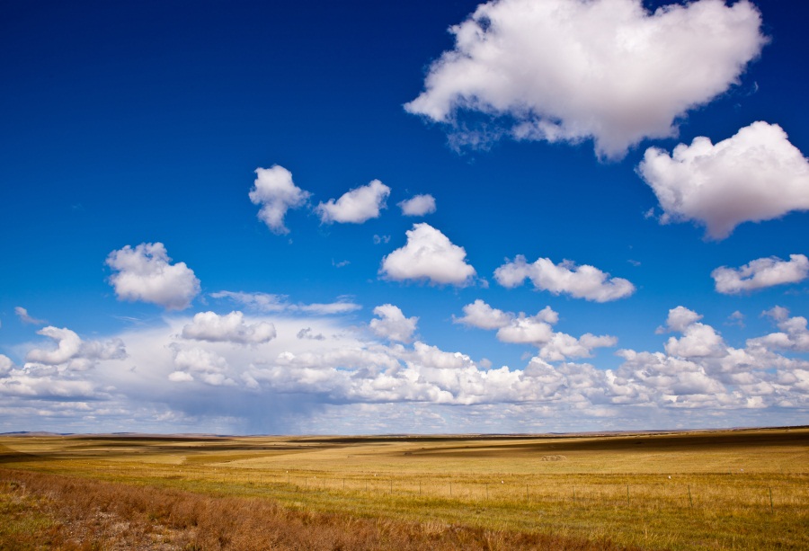 Gre Grass Lawn Blue Sky Cloudy Spring Natural Scic Photography ...