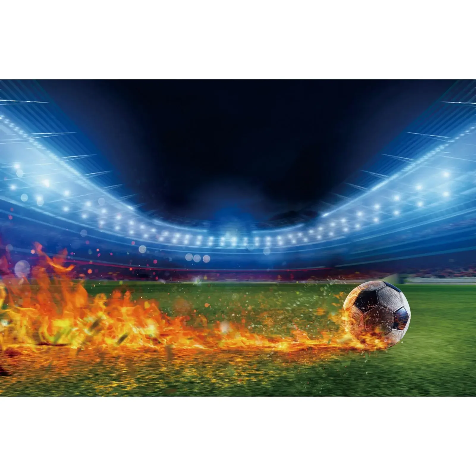 Gre Grass Soccer Football Field Backdrop Custom Personalized Happy Birthday Banner Poster ...