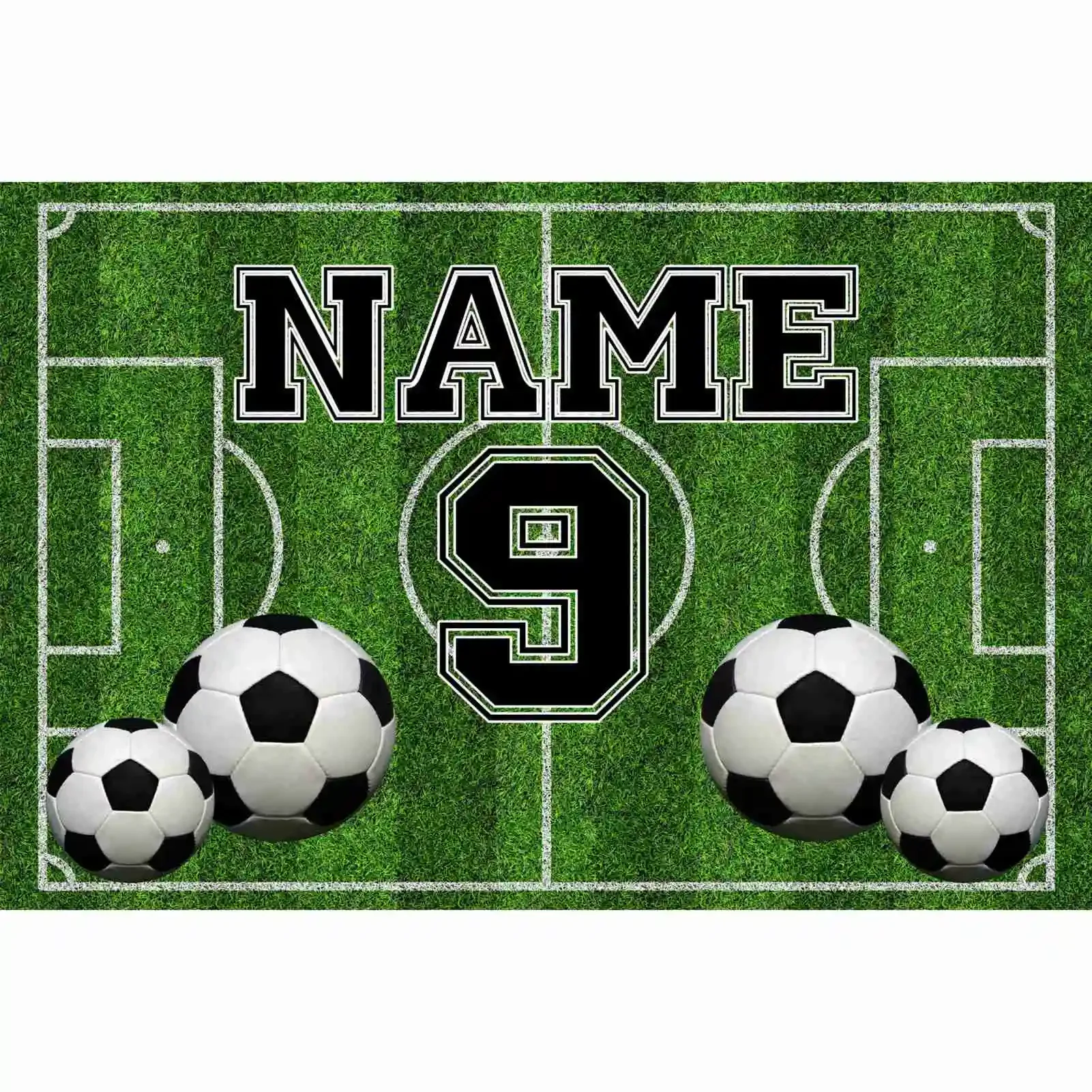 Gre Grass Soccer Football Field Backdrop Custom Personalized Happy ...