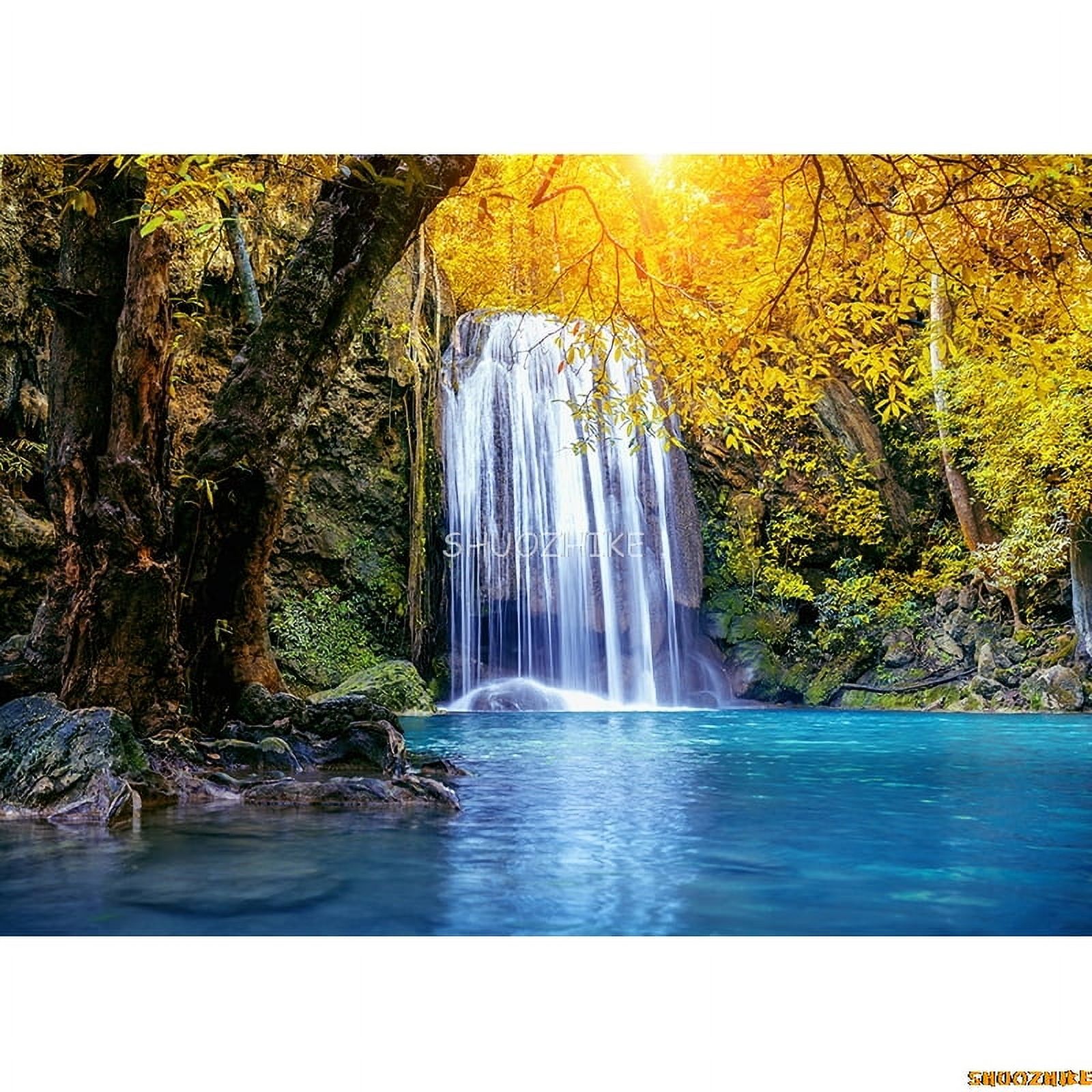 Gre Spring Beautiful Scery Photography Backdrops Props Blue Sky White ...