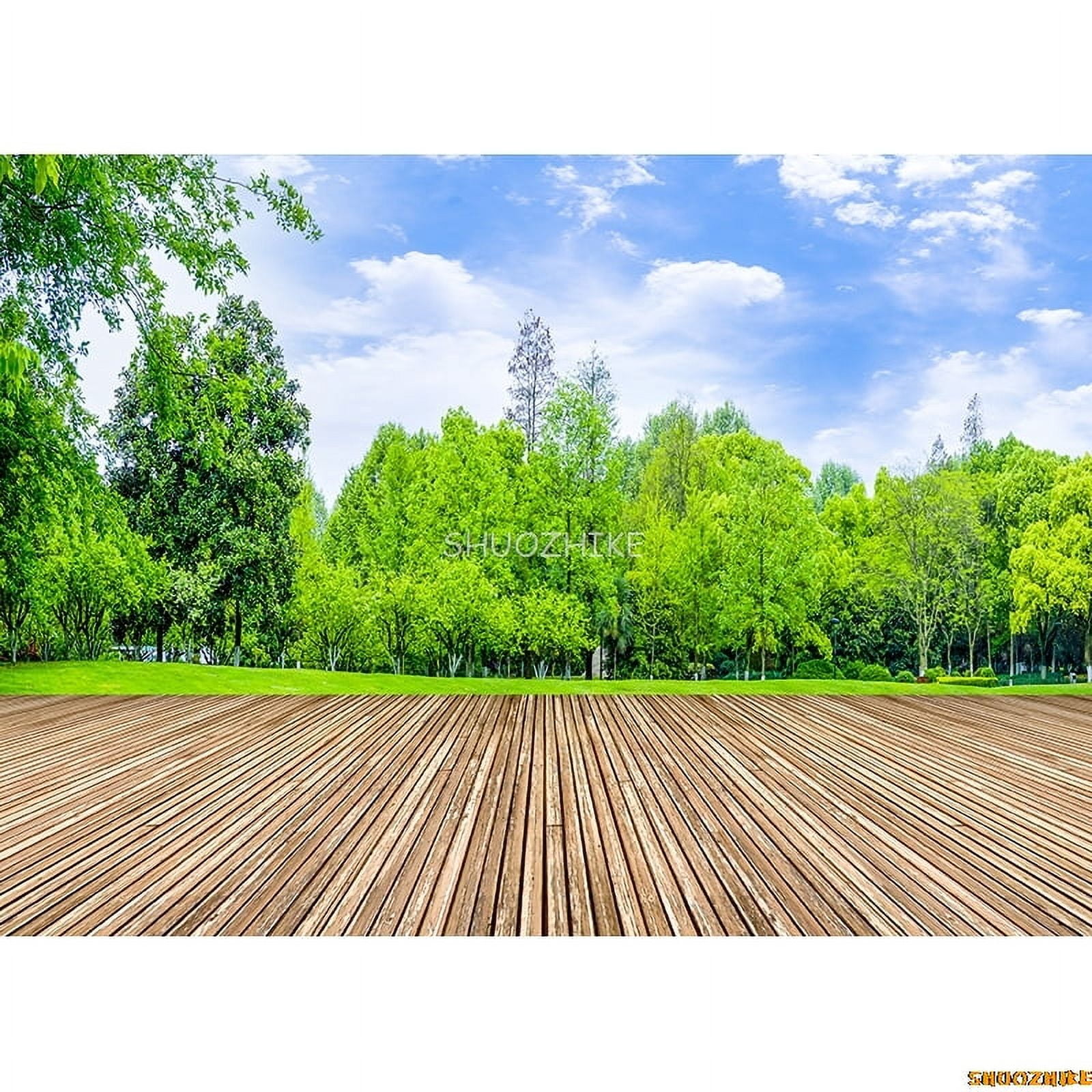 Gre Spring Beautiful Scery Photography Backdrops Props Blue Sky White ...