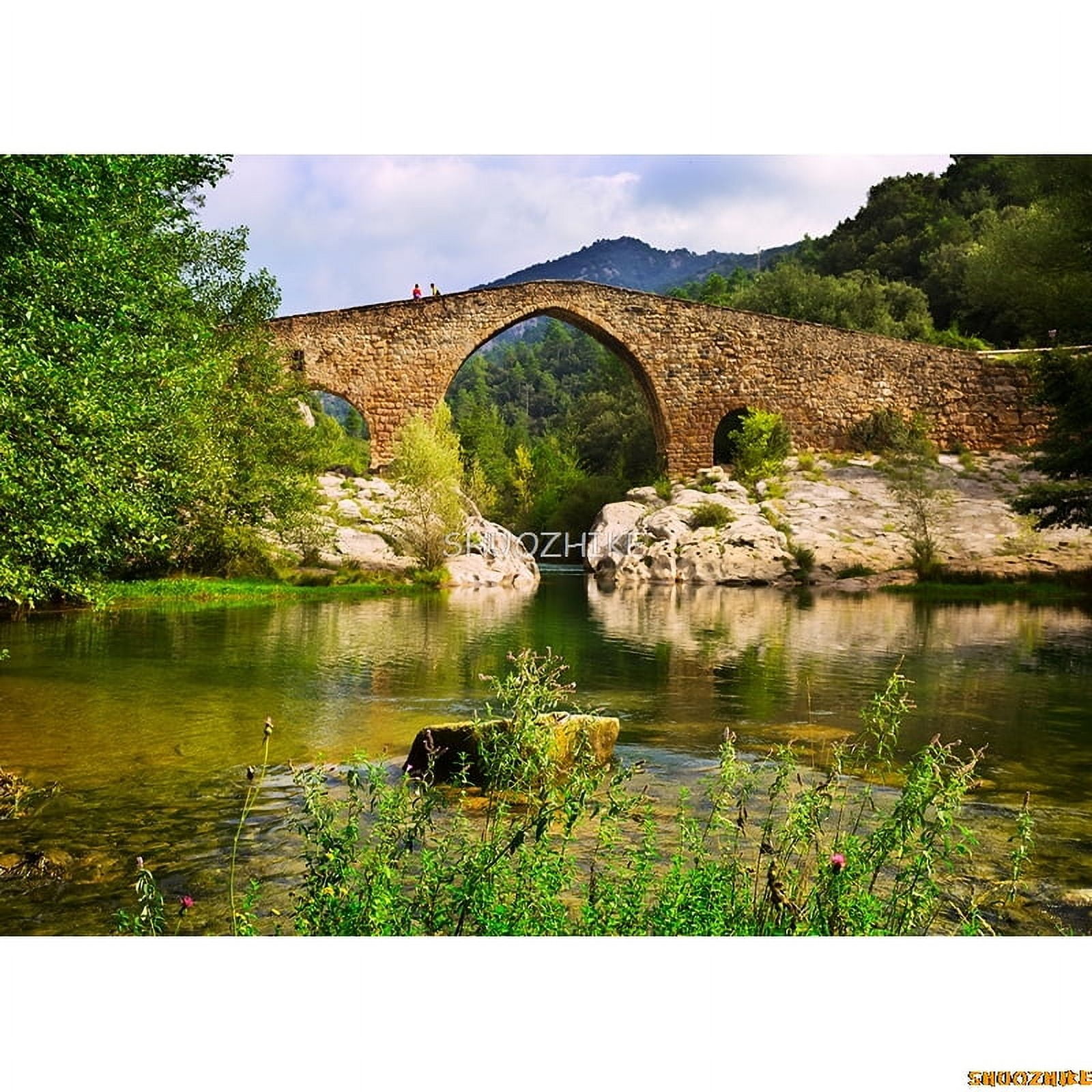 Gre Spring Beautiful Scery Photography Backdrops Props Blue Sky White ...