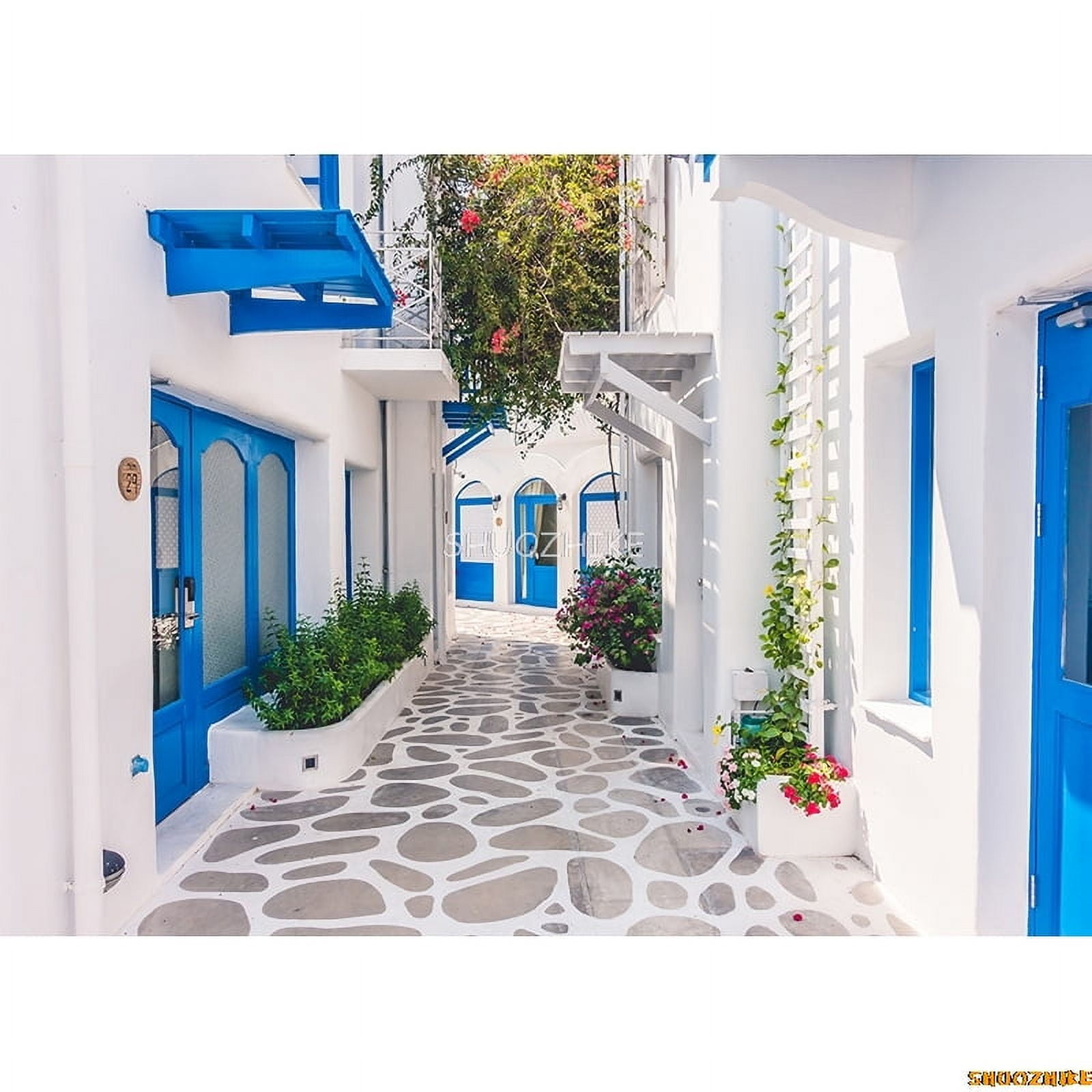 Gre Spring Beautiful Scery Photography Backdrops Props Blue Sky White ...