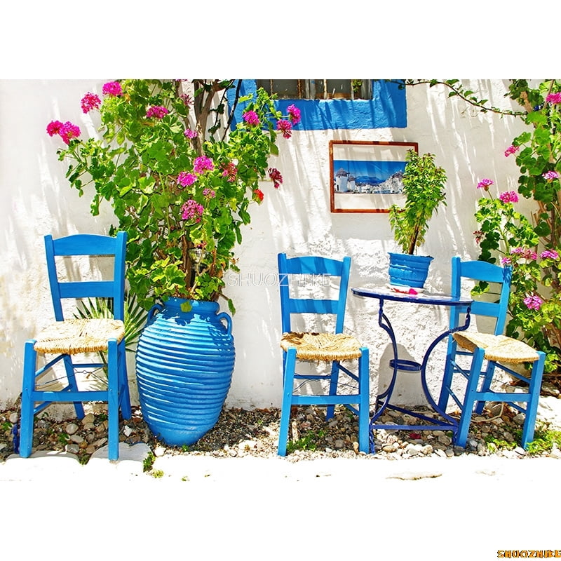 Gre Spring Beautiful Scery Photography Backdrops Props Blue Sky White ...