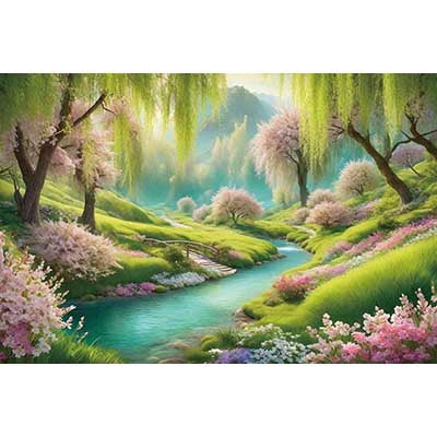 Gre Spring Pink Sakura Backdrop Cherry Blossom Forest Photo Shoot ...