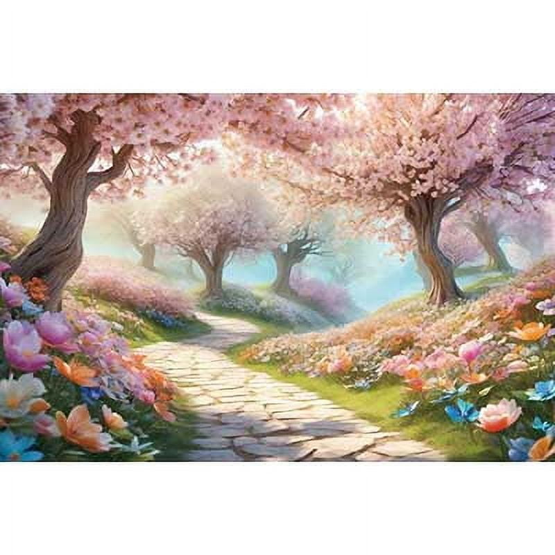 Gre Spring Pink Sakura Backdrop Cherry Blossom Forest Photo Shoot ...