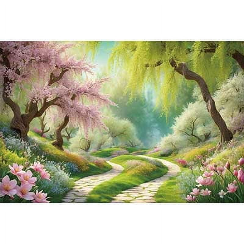 Gre Spring Pink Sakura Backdrop Cherry Blossom Forest Photo Shoot ...