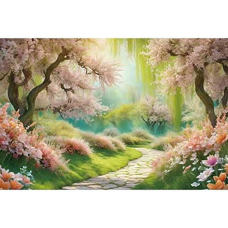 Gre Spring Pink Sakura Backdrop Cherry Blossom Forest Photo Shoot ...