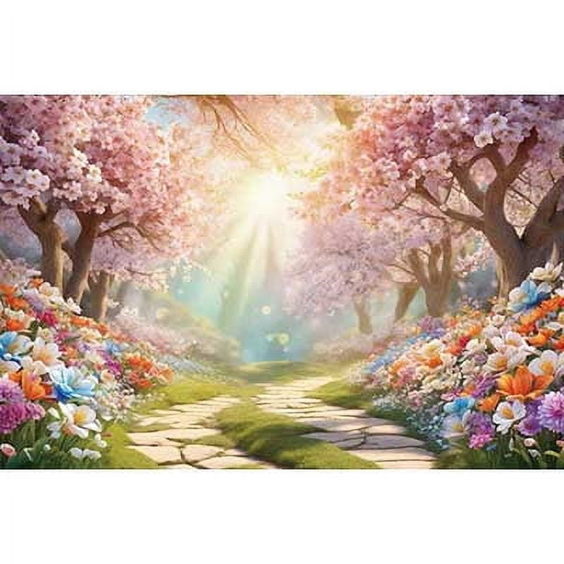 Gre Spring Pink Sakura Backdrop Cherry Blossom Forest Photo Shoot ...