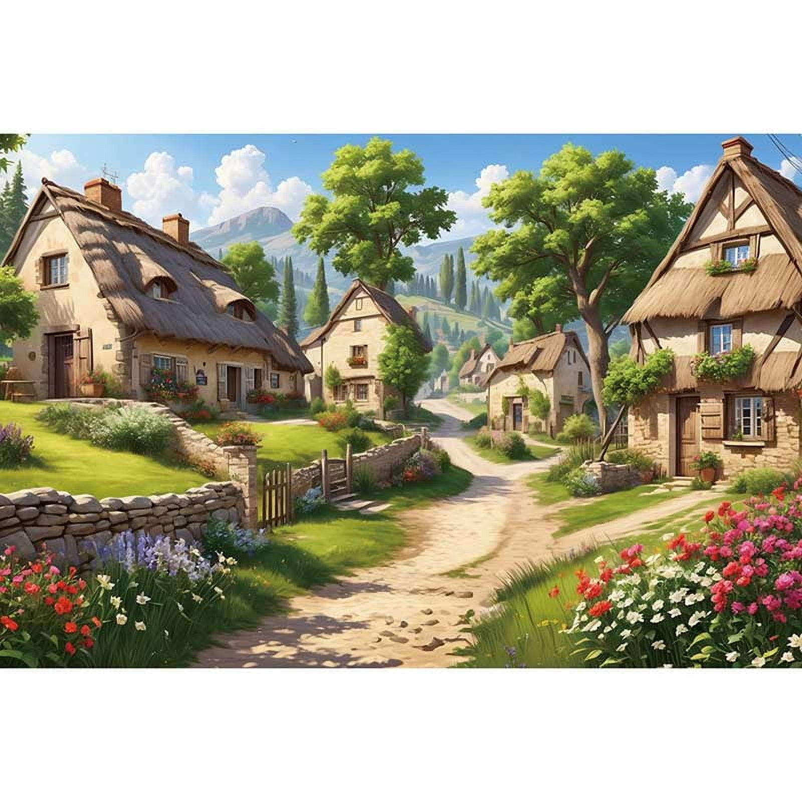 Gre Spring Village Tree s River Photography Backgrounds Natural Rural ...