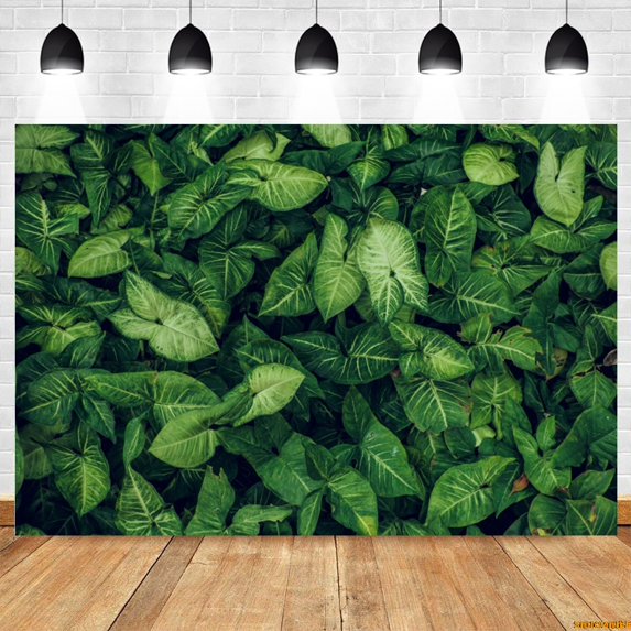 Gre Tropical leaves Backdrop Forest Plants Grass Safari Baby Shower ...
