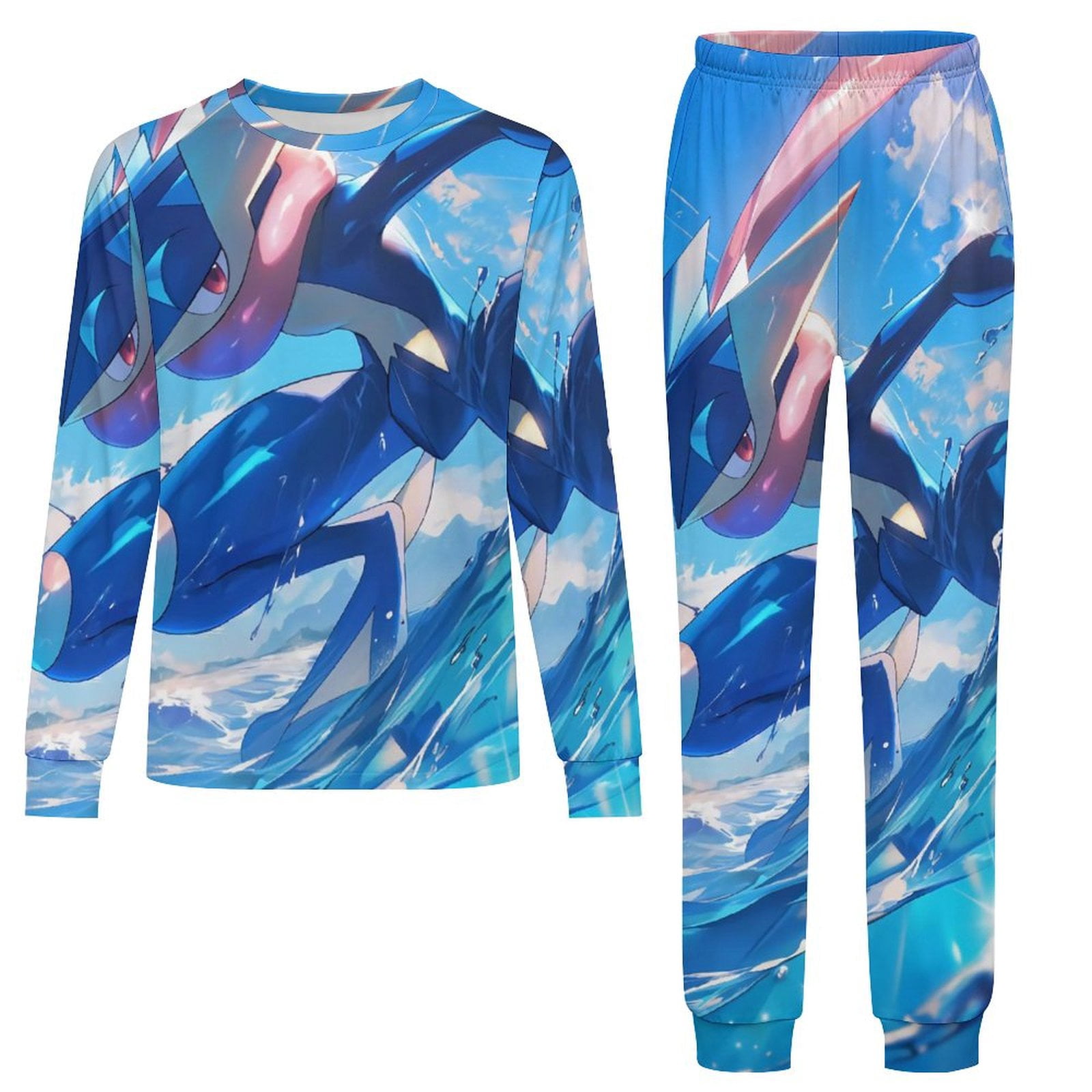 Gre-ninja Cute Pajamas for Girls Boys Leisure Wear Milk Fiber Long ...
