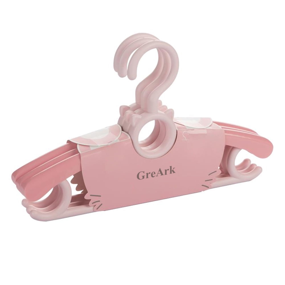 GreArk Clothes hangers, 10 pack Childrens Hangers Child Hangers Plastic ...