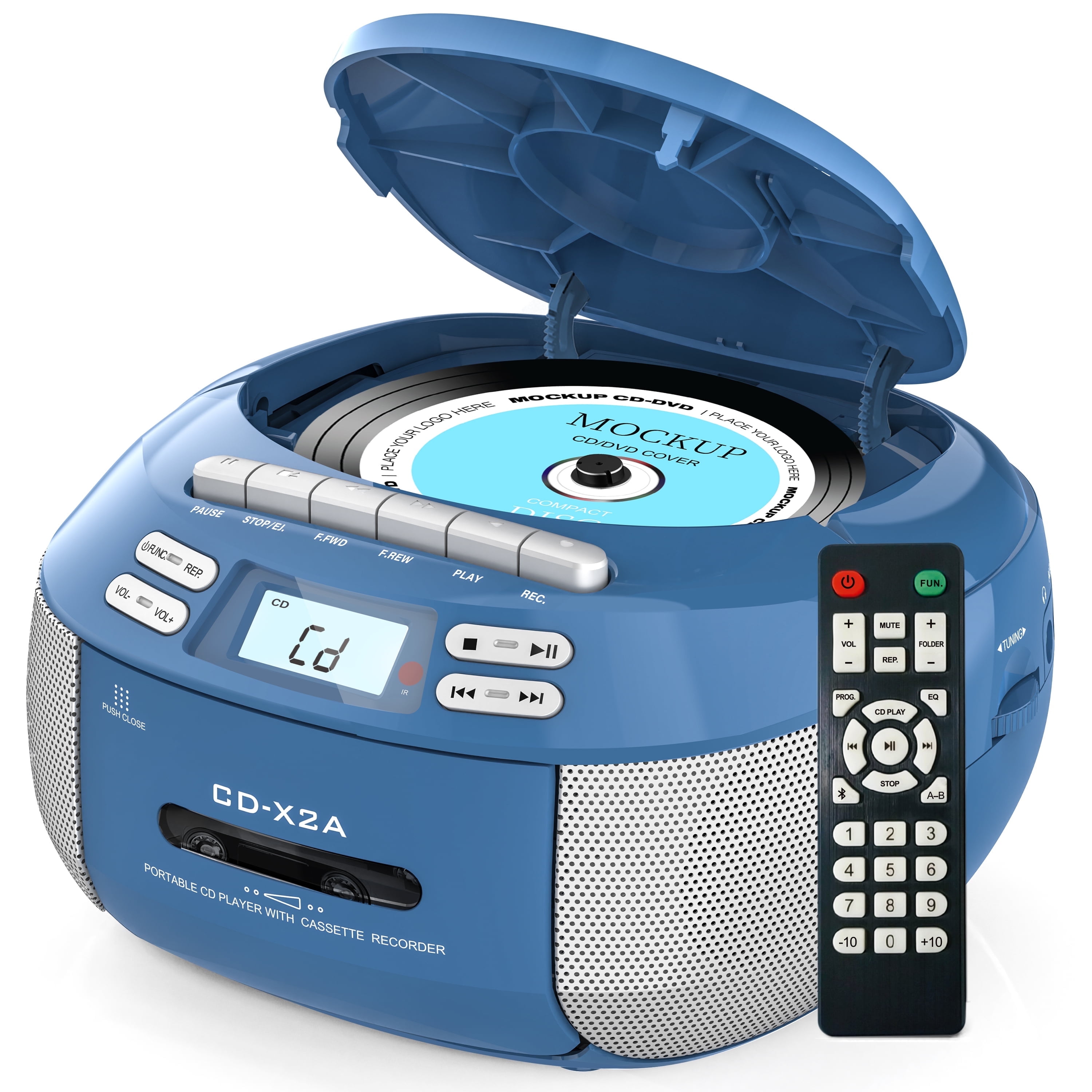Greadio Boombox CD Cassette Player Combo, Portable CD Player for Home ...