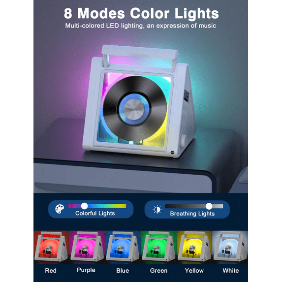 Greadio Portable CD Player with 20W Speaker, 4000mAh Rechargeable ...