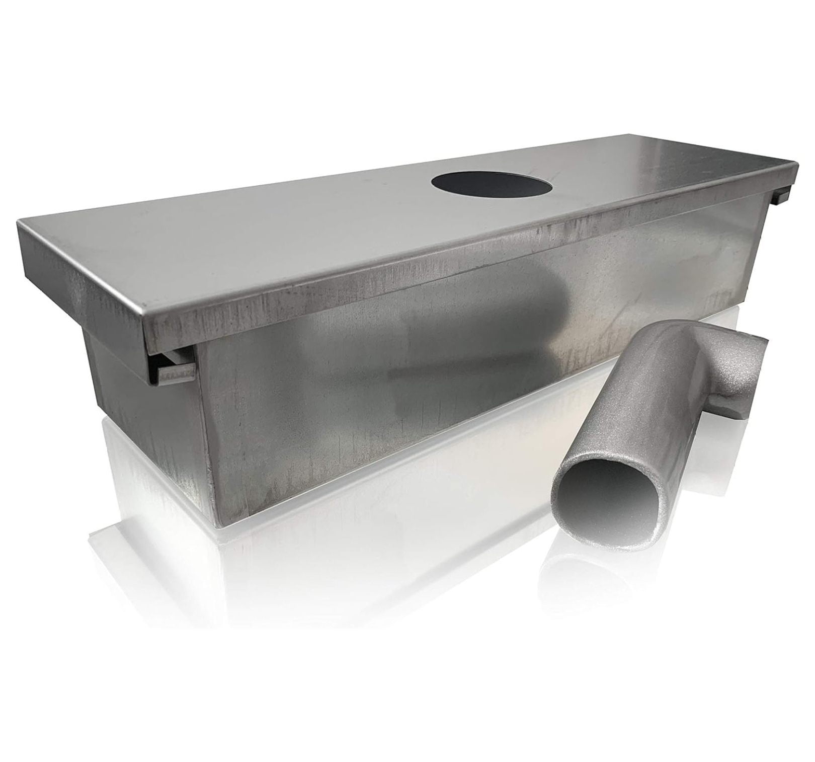 Grease Box for Restaurant Canopy Hood Exhaust Fan (Includes Down Spout ...