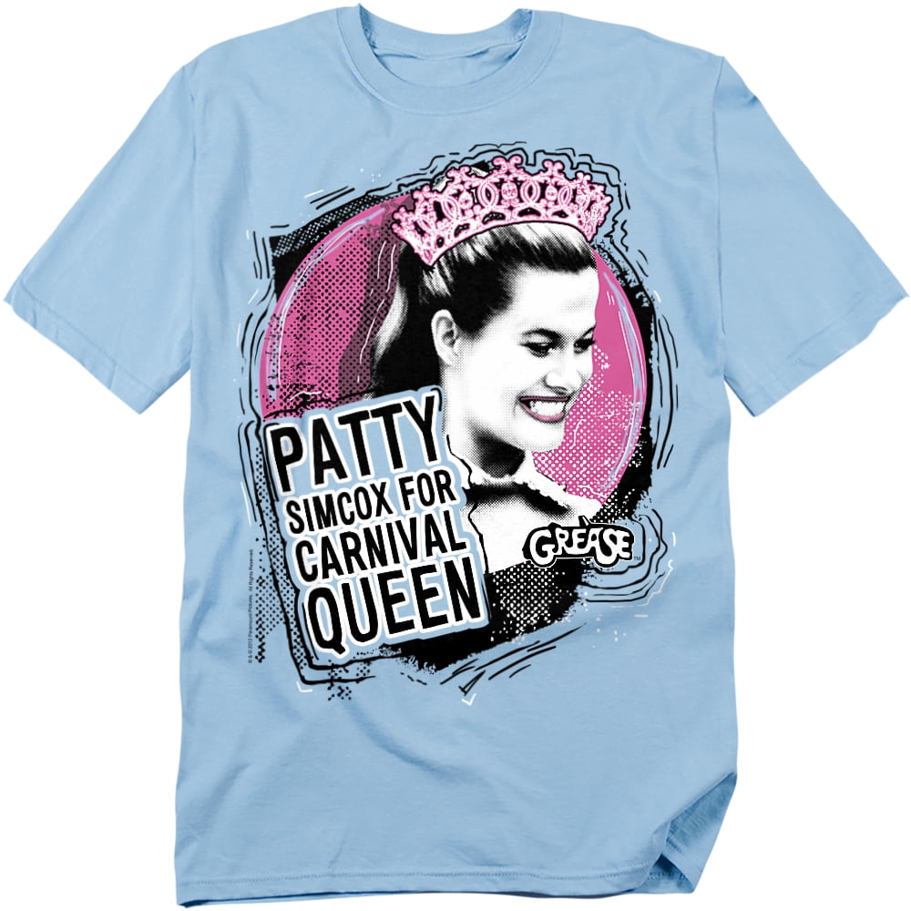 Grease Carnival Queen Mens Short Sleeve Shirt (Light Blue, ) - Walmart.com