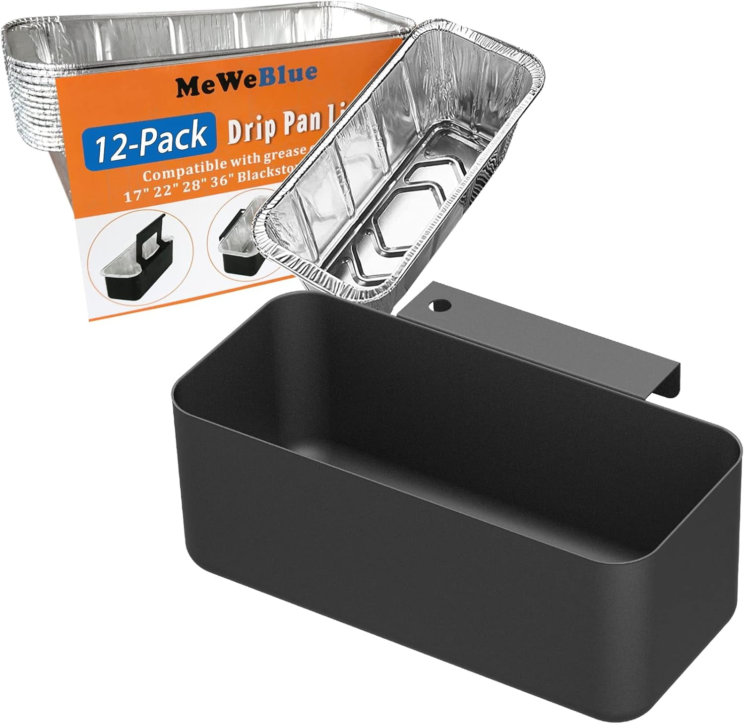 Grease Catcher for Blackstone Griddle with 12 Pack Blackstone Grease ...