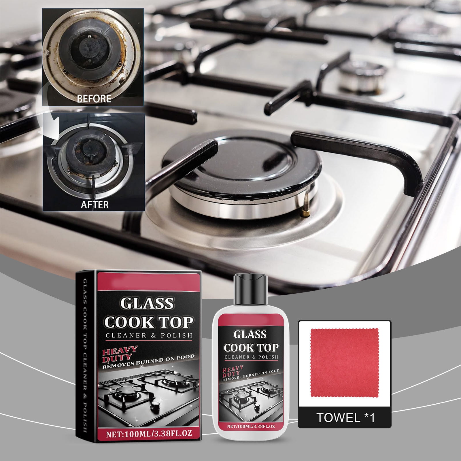Grease Clean Kitchen Range Hood Strong Stove Polishing Cleaner 100ml ...