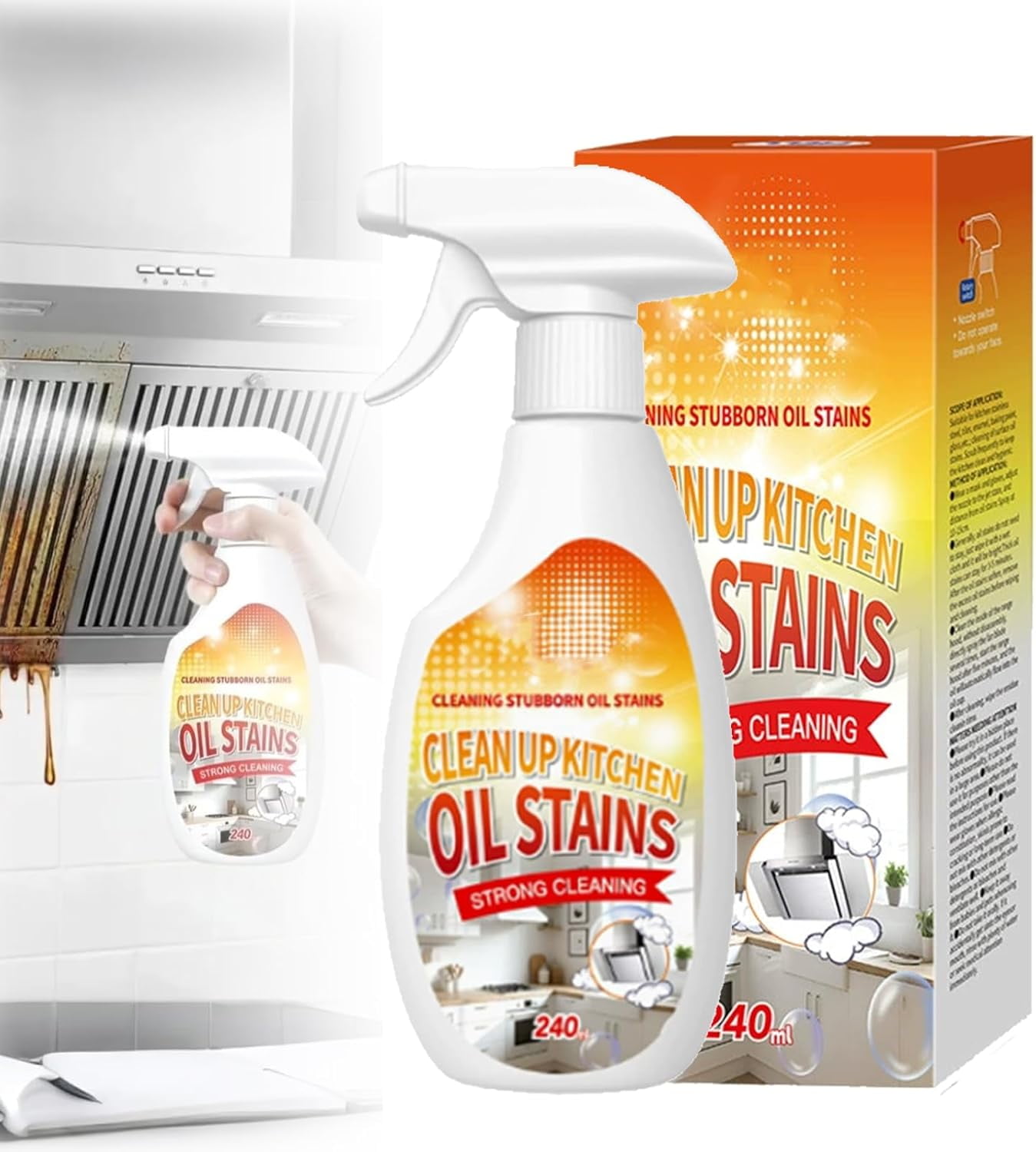 Grease Cleaner Heavy Duty for Kitchen, Heavy Duty Degreaser, 2026 New ...