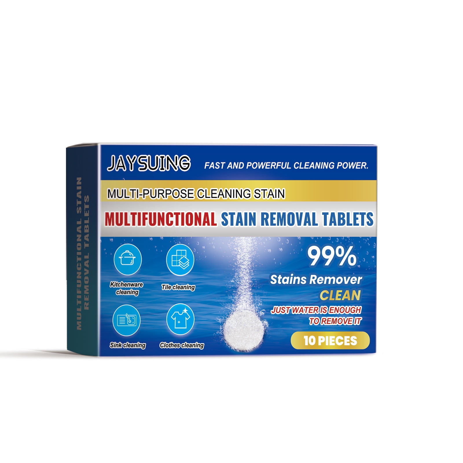 Grease Cleaning Tablet Multi-functional Stain Removal Housekeeping Same ...