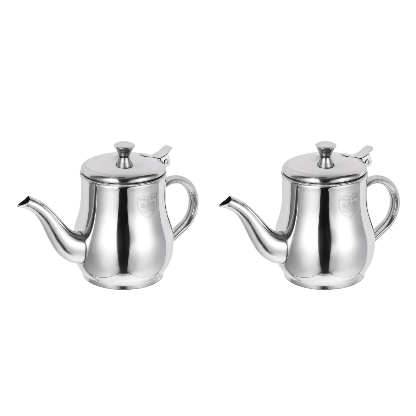 Grease Container,2Pcs Stainless Steel Oil Pot Grease Strainer And ...