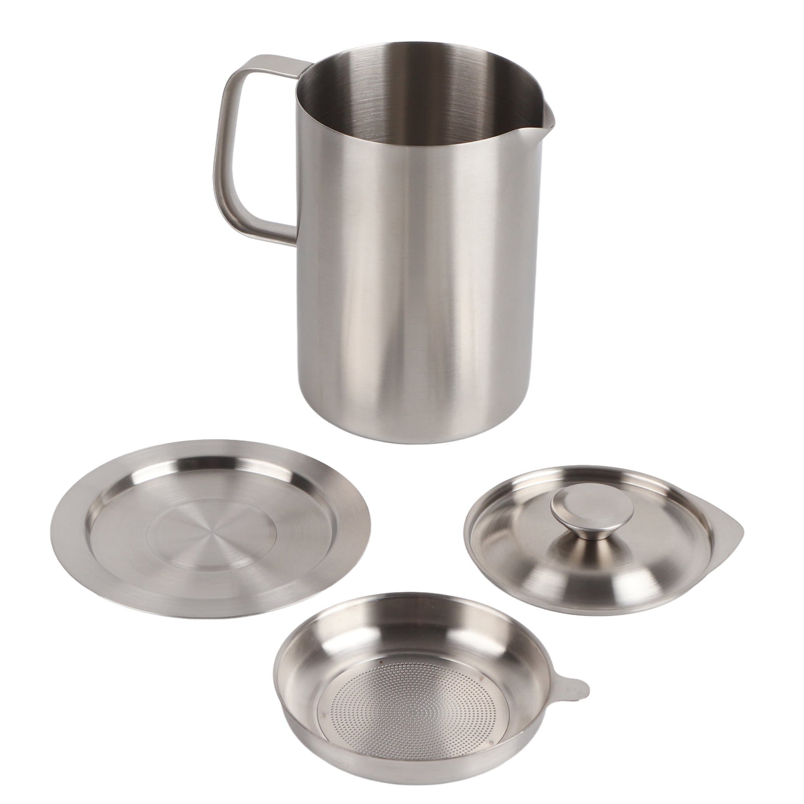 Grease Container 304 Stainless Steel Dustproof Large Capacity Fine ...