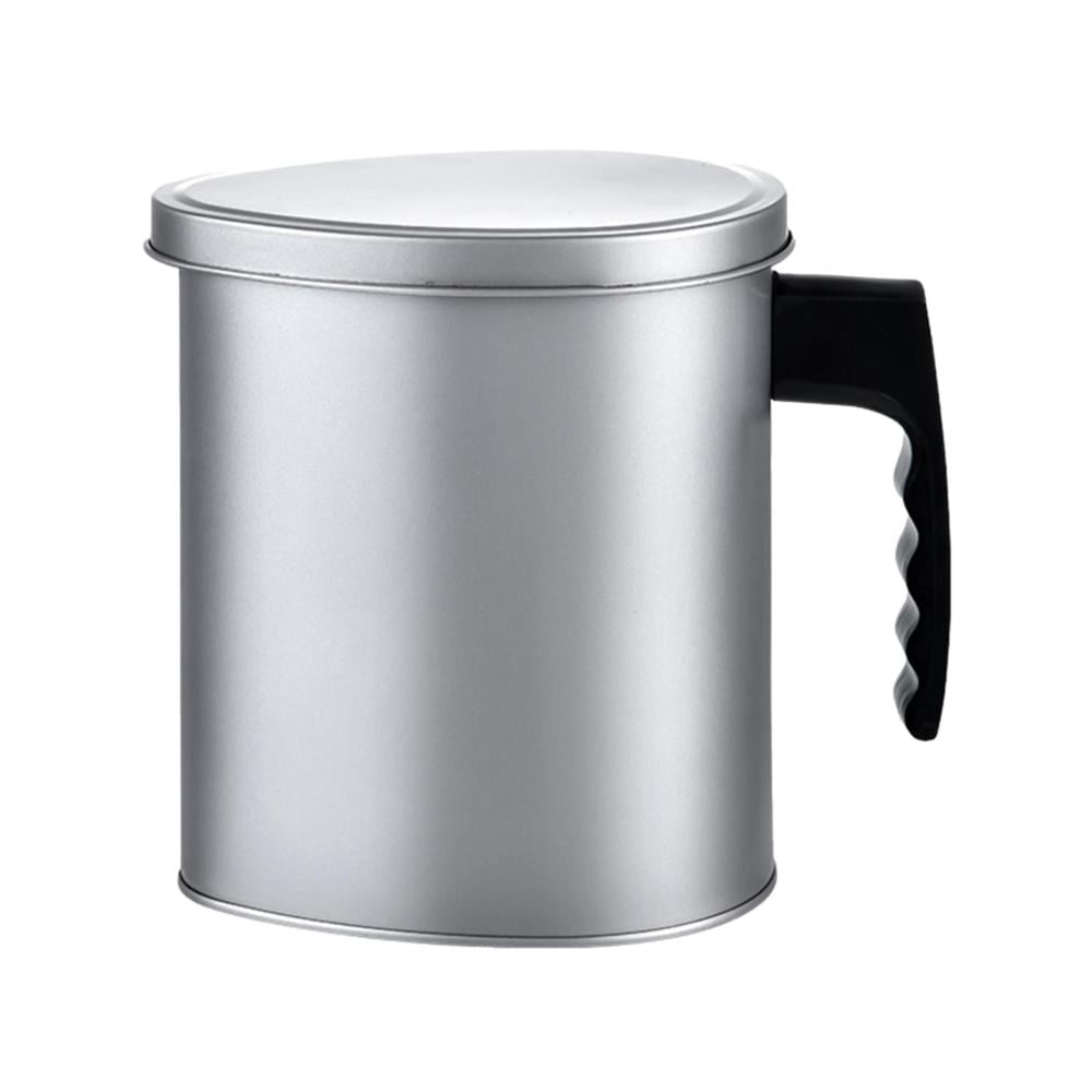Grease Container | Grease Saver with Stainless Steel Fine Strainer and ...