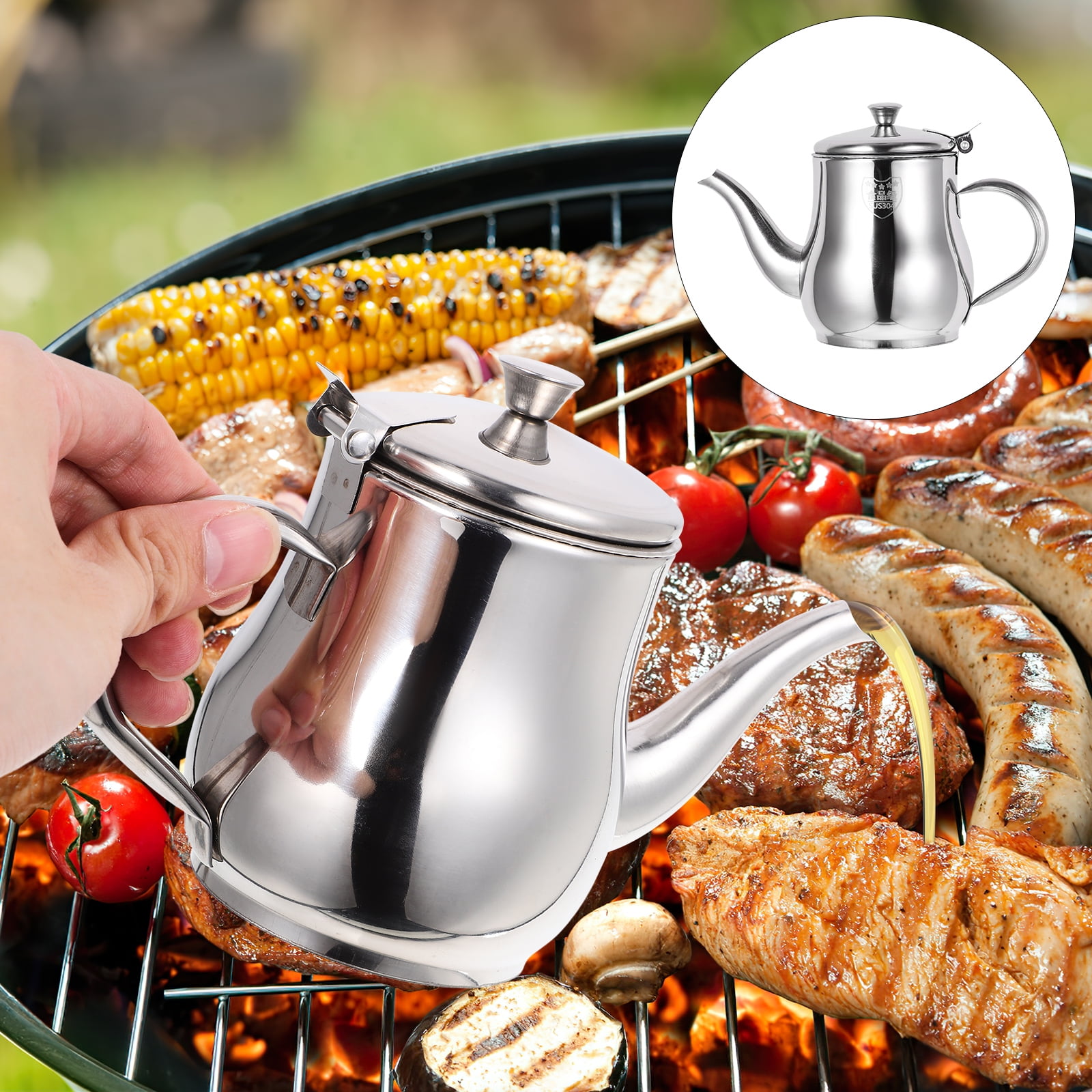 Grease Container,Stainless Steel Oil Pot Grease Strainer And Container ...