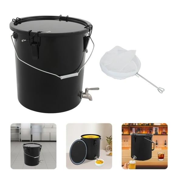 Grease Disposal Bucket with Handle, 22.7 L/ 6 Gallon Capacity Oil ...