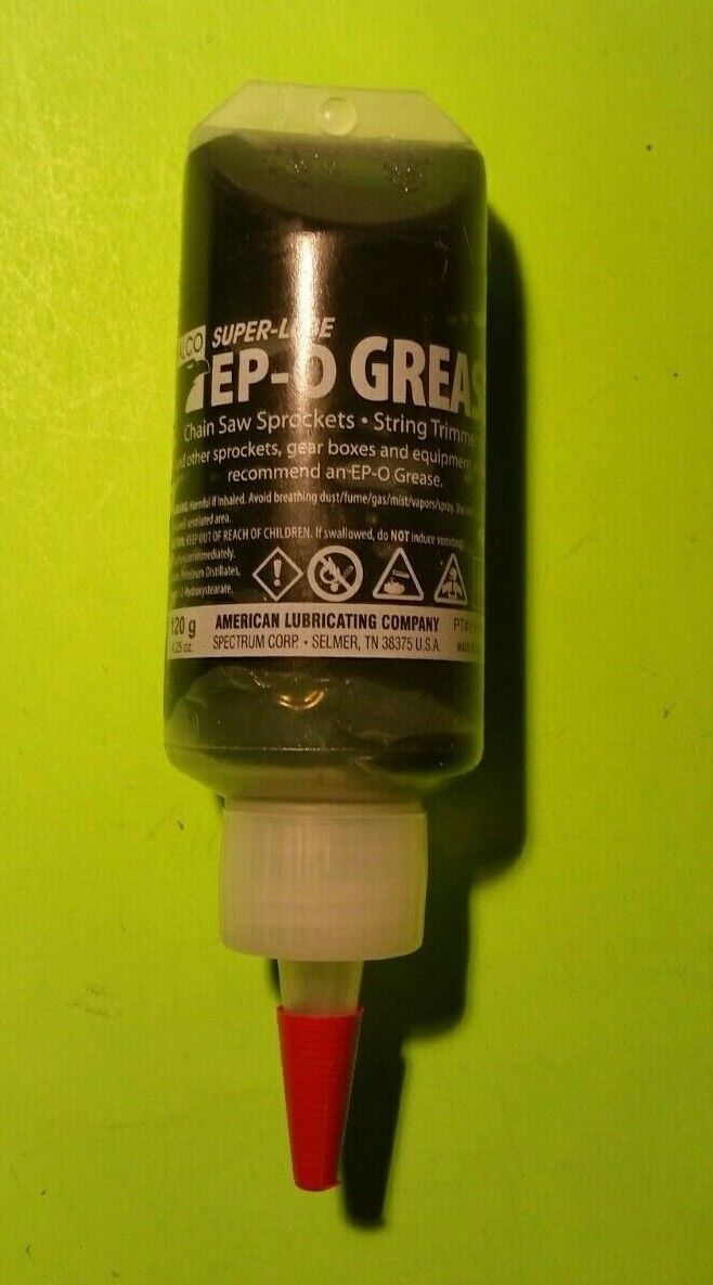 Grease EPO EP0 chainsaw bar nose sprockets and many trimmer gear boxes ...